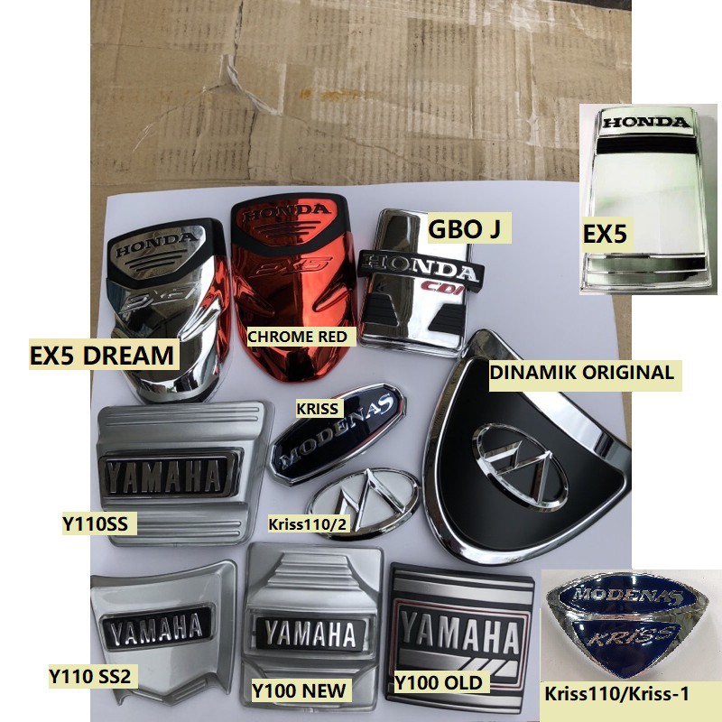 EMBLEM EX5 HP EX5 DREAM GBOJ KRISS KRISS110/1/2 DINAMIK Y100 OLD Y100 NEW Y110 SS Y110 SS2 LOGO ...
