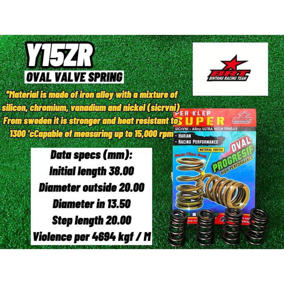 BRT RACING Y15ZR Y15 OVAL VALVE SPRING | Shopee Malaysia