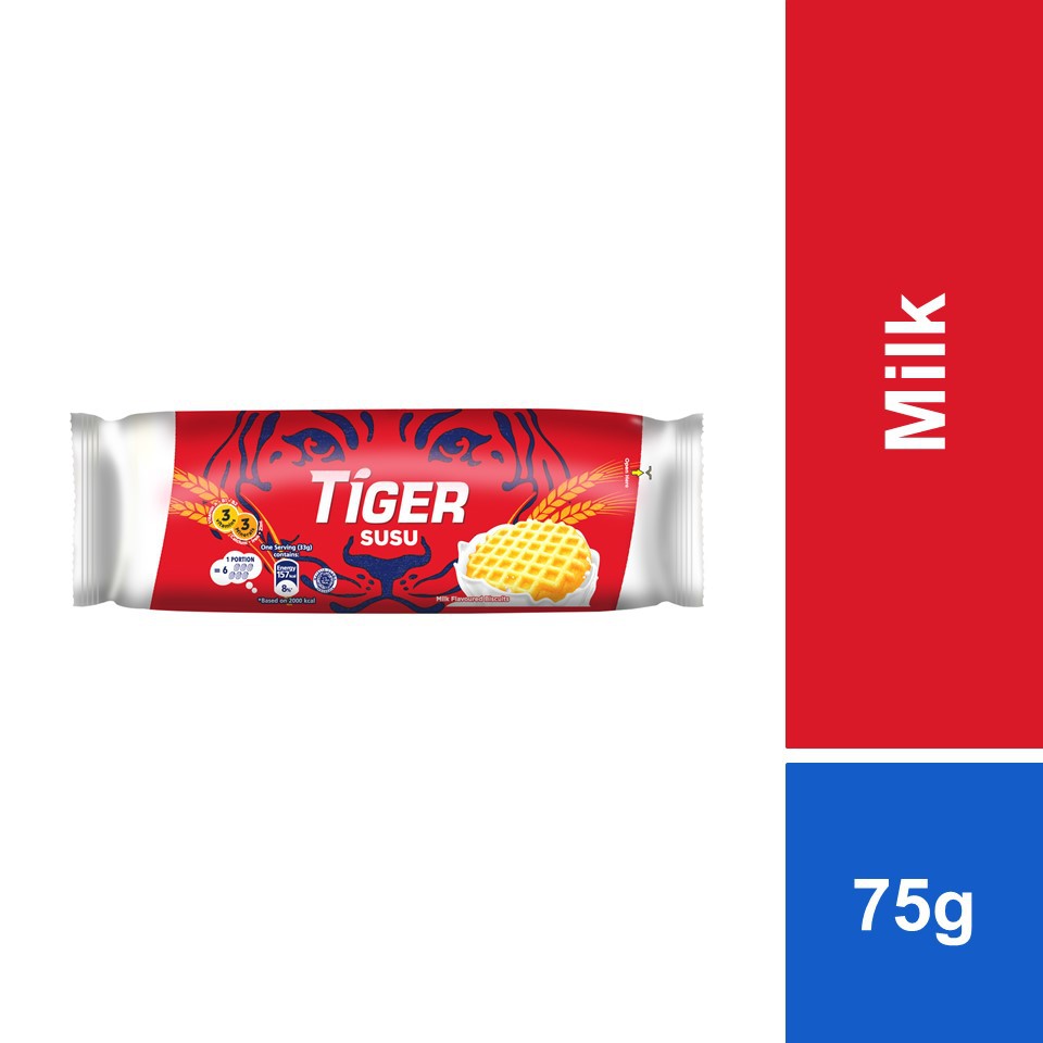 Tiger Plain Sweet Susu Biscuits Small Pack 75g | Shopee Malaysia