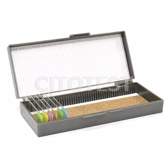 Citotest Histology Microscope slide storage box ABS Citotest 100 50 25 ...