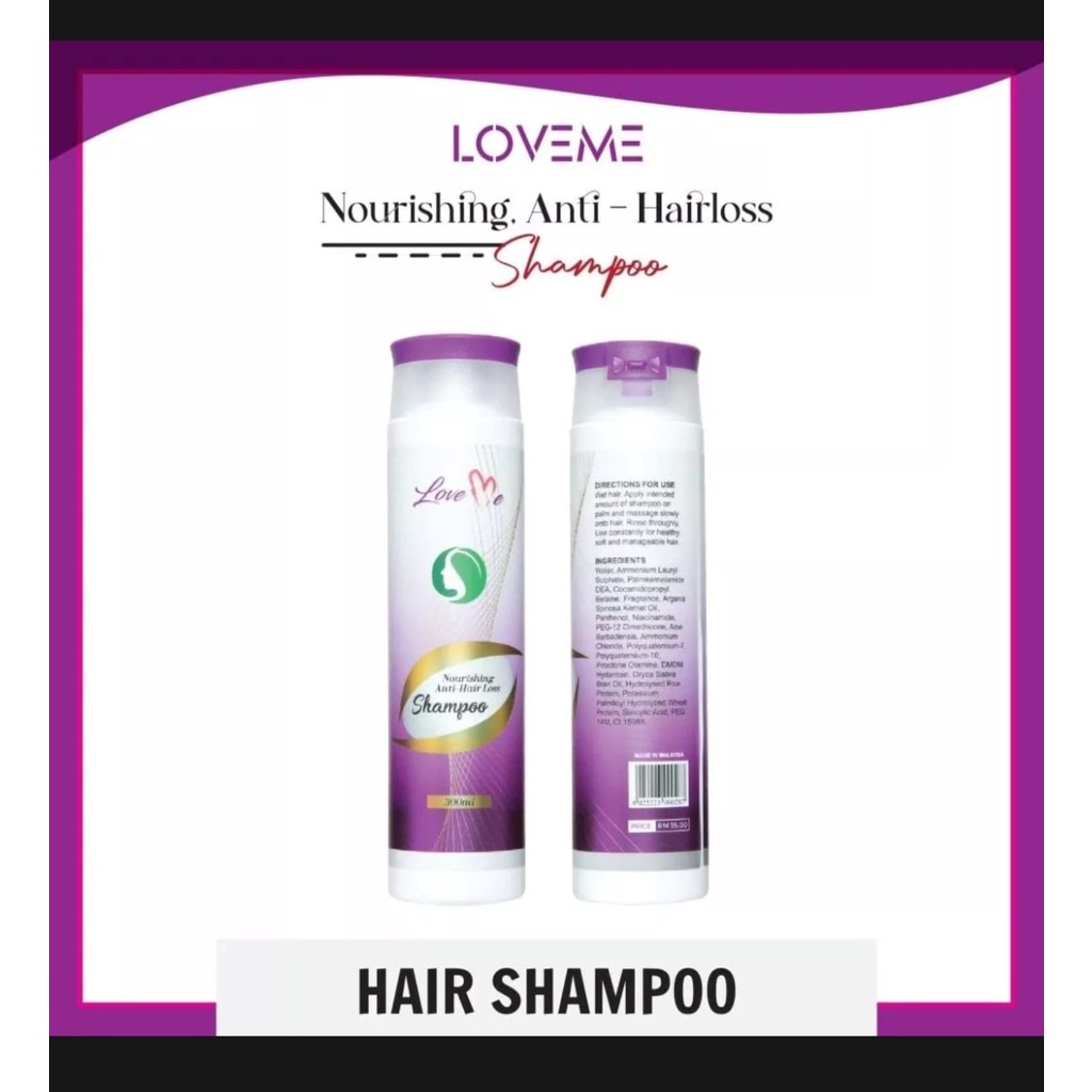 LOVE ME SHAMPOO NOURISHING ANTI HAIR LOSS SHAMPOO(300ml) improve hair ...