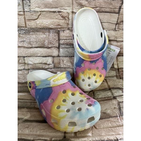 Crocs Classic Clog TieDye / Slides / UNISEX | Shopee Malaysia