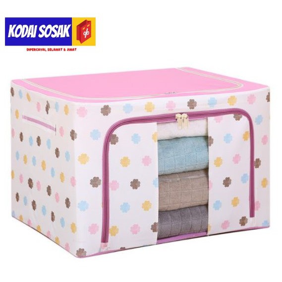 💥 [READY STOCK]💥 Large Storage Box Foldable Oxford Box Steel Frame ...