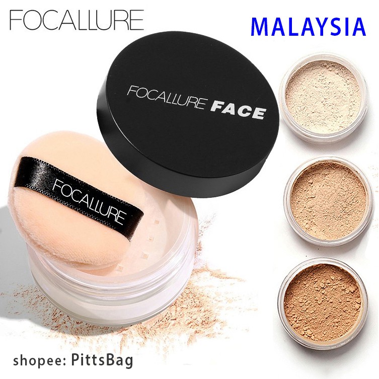 🇲🇾 FOCALLURE Loose Powder Face Setting Makeup Fix Waterproof Ready ...