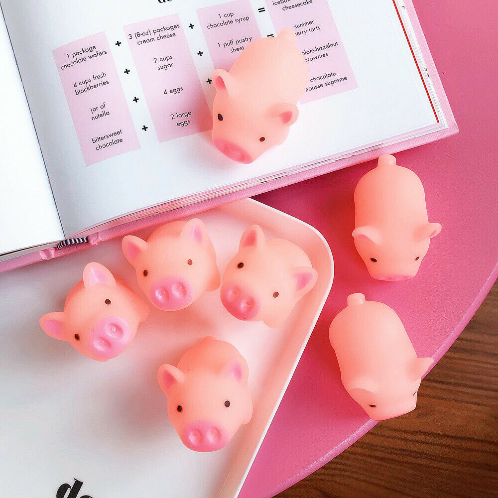 Funny Pink Pig Mochi Squeeze Healing Stress Reliever Kids Joke Toy Gift ...