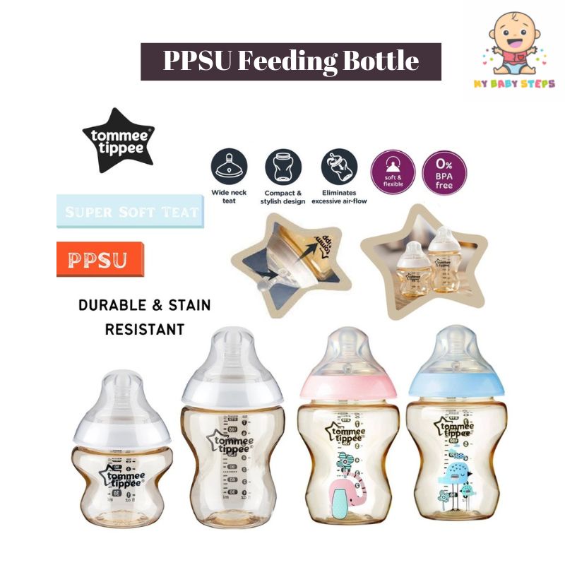 Tommee Tippee Closer to Nature PPSU Feeding Baby Bottle 5oz 9oz Botol Susu Baby | Shopee Malaysia