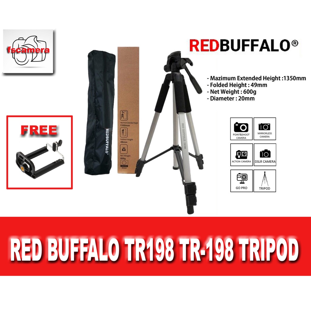 RED BUFFALO TR198 TR-198 TRIPOD FREE SMARTPHONE HOLDER | Shopee Malaysia