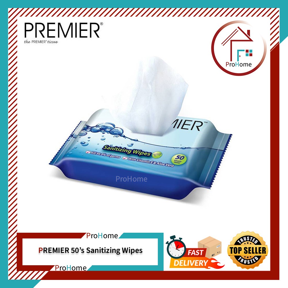 PREMIER Sanitizing Wipes/ Mini Pocket Sanitizing Wipes / Wet Wipes/ Wet ...