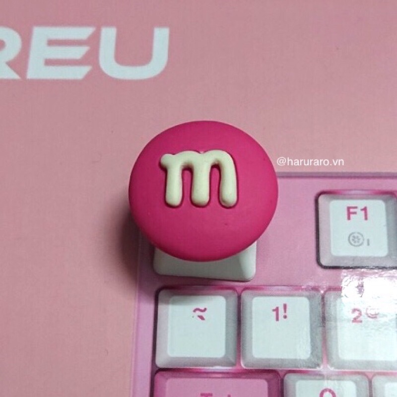 Keycap - m-shaped pink candy-shaped mechanical keyboard button | Shopee ...