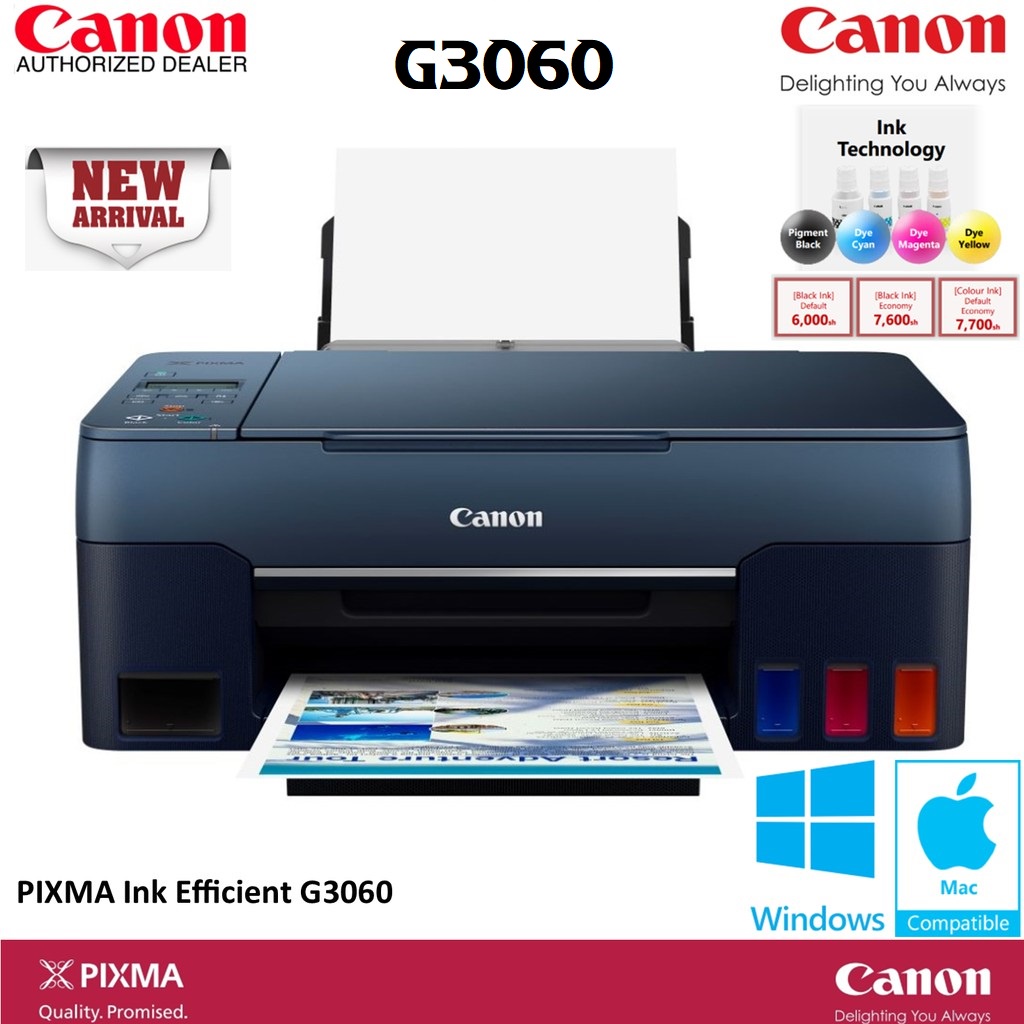 CANON G3010 CANON G2010 G3000 G3020 All-In-One Printer WITH HYBRID INK ...