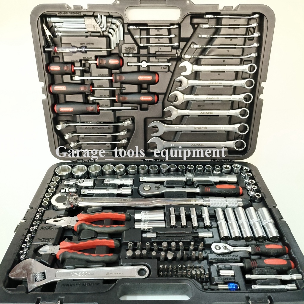 ADACHI Tools Box Set 141Pcs | Wrench Spaner Set | Box Socket Set ...