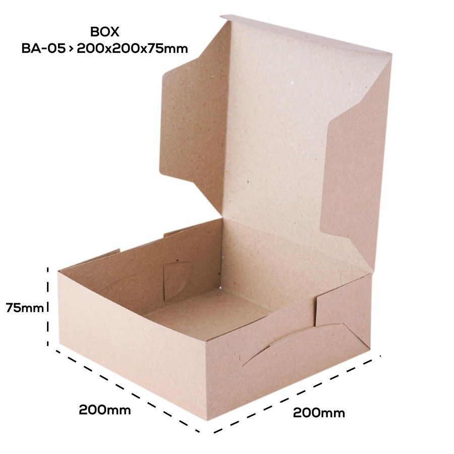 RICE DUS 20x20 x7,5 MOST THICK KRAFT PAPER / CHOCOLATE RICE BOX 350 GSM ...