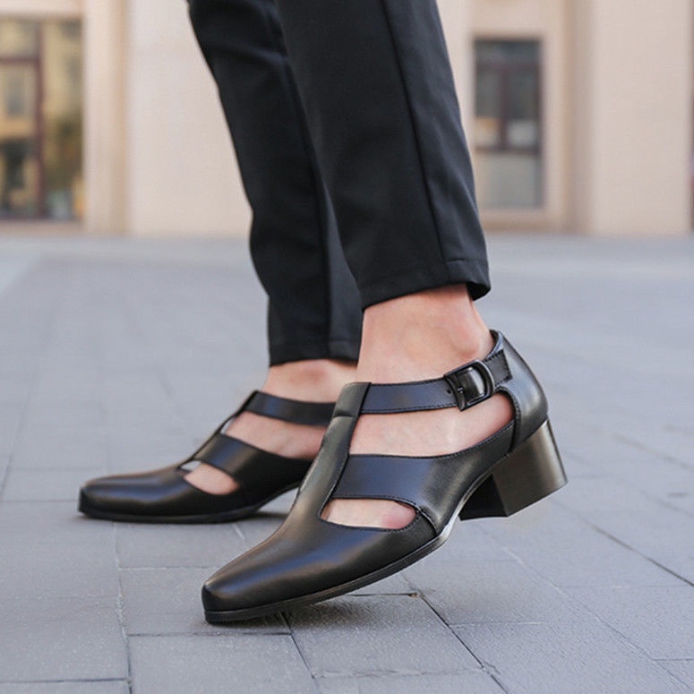 Kasut Kulit Jenis Lelaki Kulit Lembu Benar Selipar Perniagaan Mulut ...