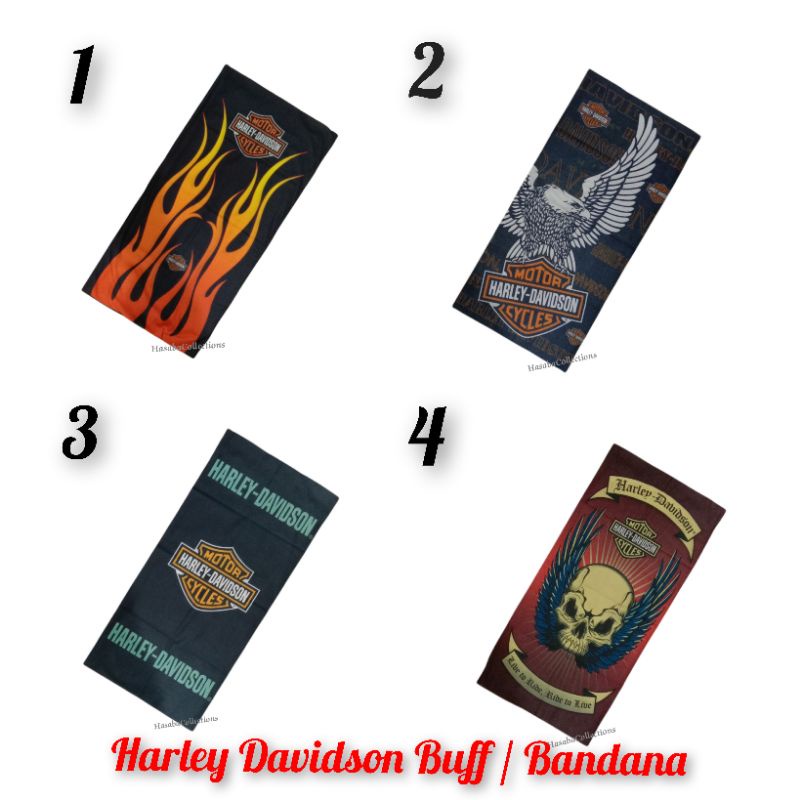 Bandana Buff Headbuff Scarf Sarung Kepala Harley Davidson | Shopee Malaysia