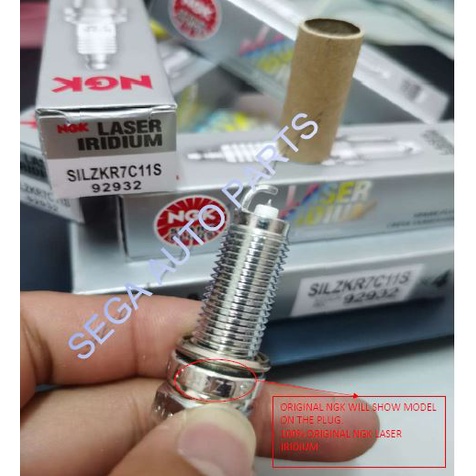 100% ORIGINAL NGK SILZKR7C11S (92932) LASER IRIDIUM SPARK PLUG HONDA ...