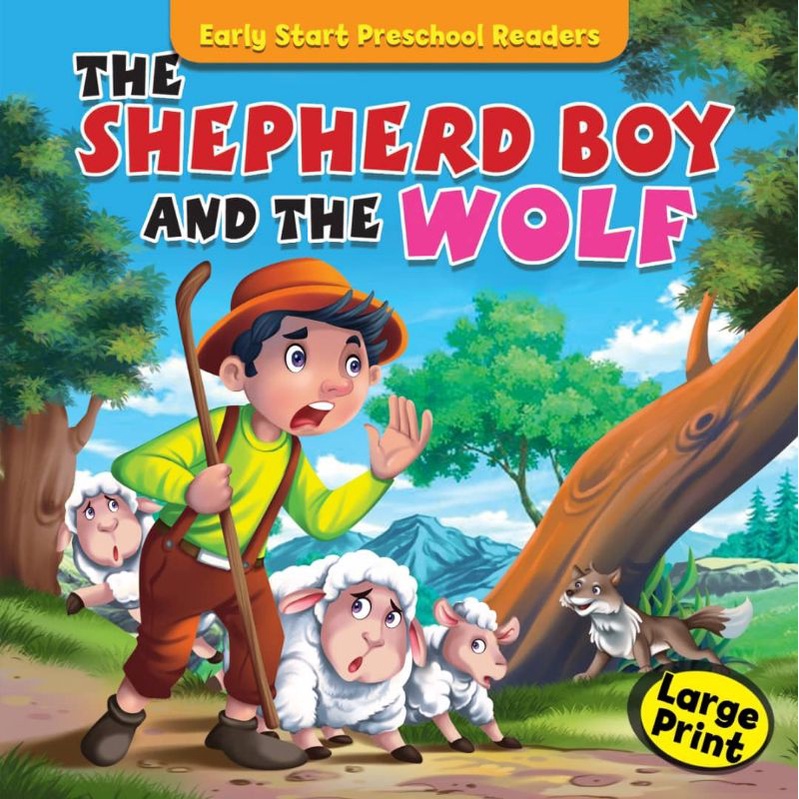 Story Book for preschool/The Shepherd Boy and The Wolf/Buku Prasekolah ...