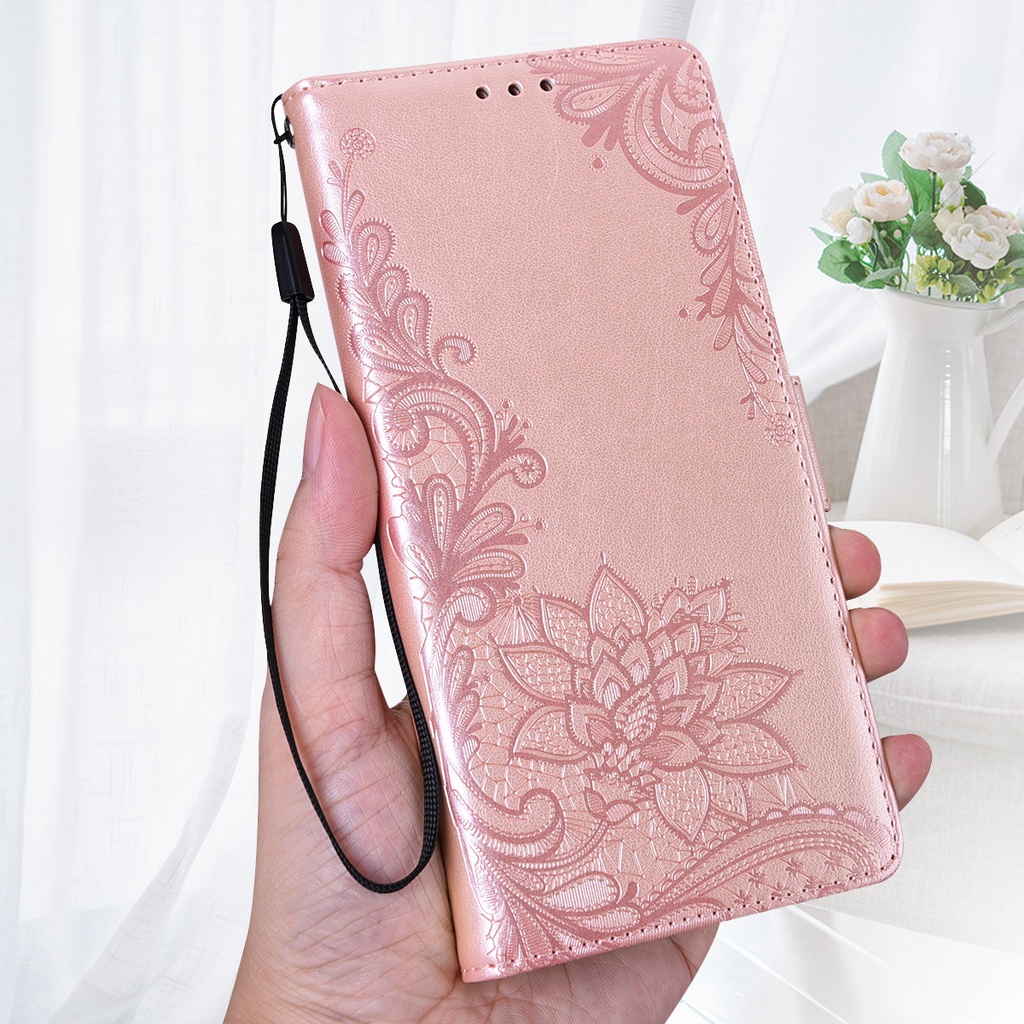 Lace Leather Flip Case For Samsung Galaxy A17 A56 a36 A06 A26 A16 A15 A05 A05s A25 A35 A55 A14 ...