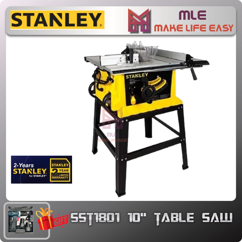 STANLEY SST1801 TABLE SAW 10'' 1800W! 11.11 SPECIAL/ 10 UNITS ONLY! FOC ...
