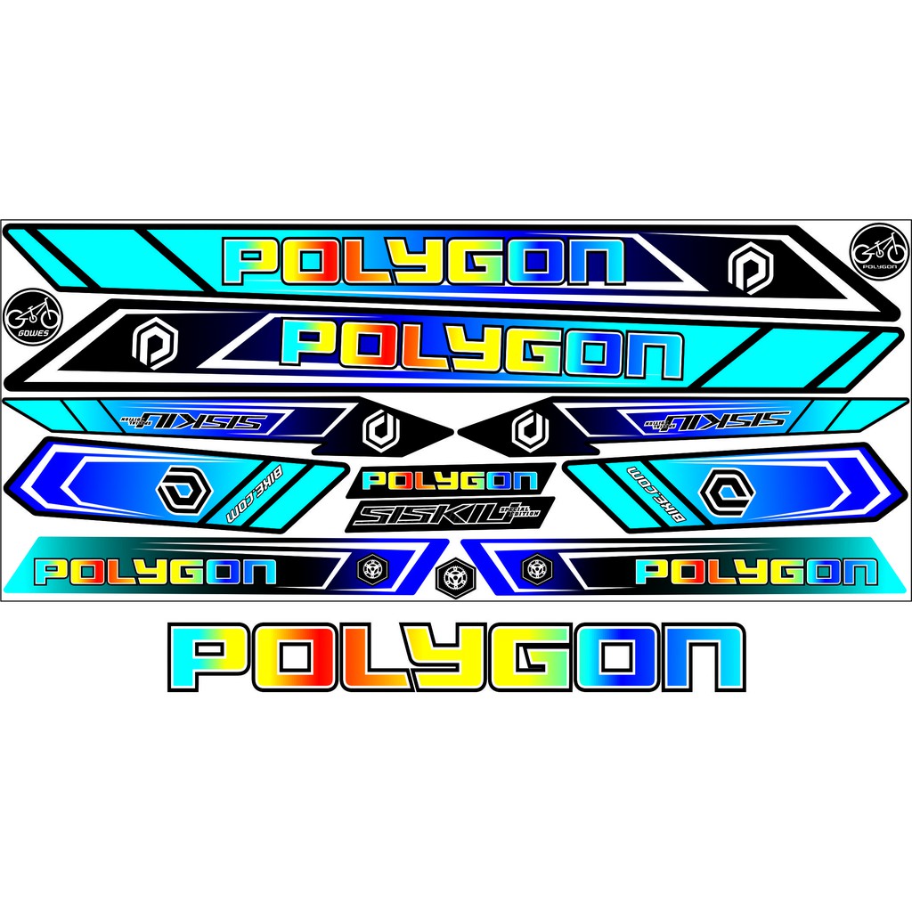 Striping CUSTOM POLYGON Bike SET Variation ALL UNIVERSAL POLYGON ...