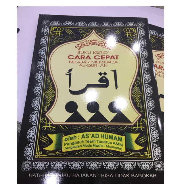 Buku Iqra' Hitam Cara Cepat Belajar Membaca Al Quran | Shopee Malaysia
