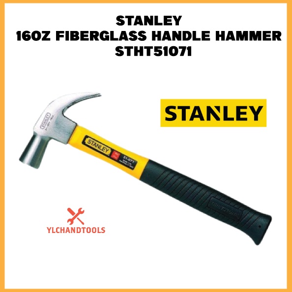 STANLEY Fiberglass Claw Hammer / Tukul Besi 27mm 16oz 450g Tukul Besi ...