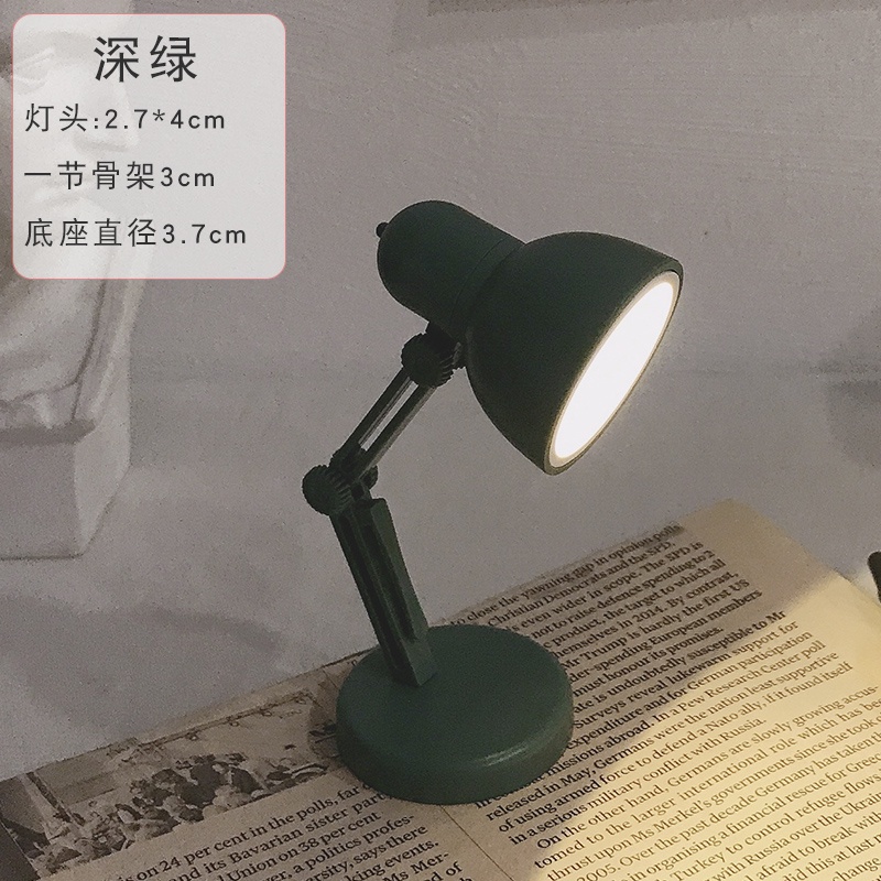 Lampu meja mini led kreatif pelajar bilik tidur asrama belajar lampu ...