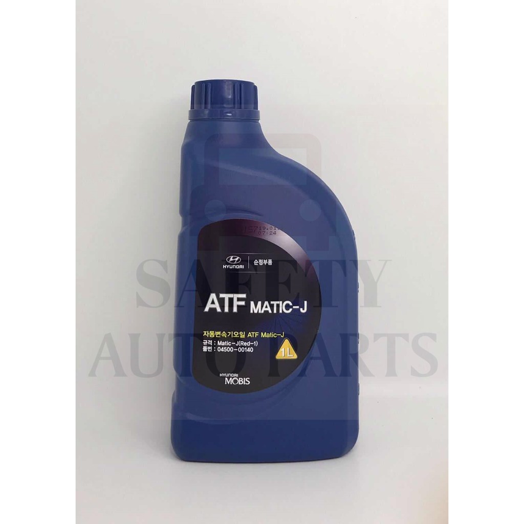 KIA / HYUNDAI ATF MATIC-J RED-1 GEAR AUTOMATIC TRANSMISSION OIL 1L ...