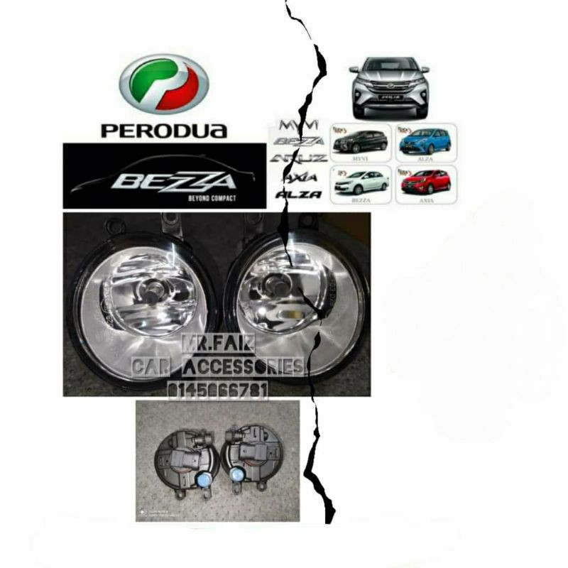 FOGLAMP BEZZA AXIA MYVI ALZA / SPOTLIGHT | Shopee Malaysia