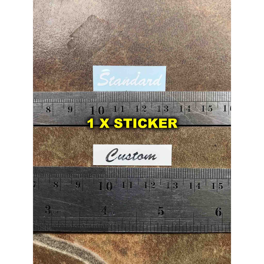 Standard Sticker with Trussrod Cover Custom Cutting Decal Acoustic ...