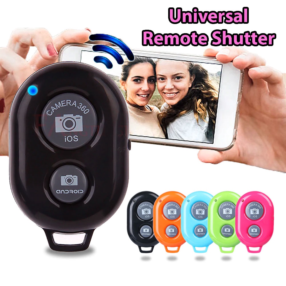 Universal Bluetooth Shutter Remote Control Button Wireless Self-Timer Camera Phone Monopod ...