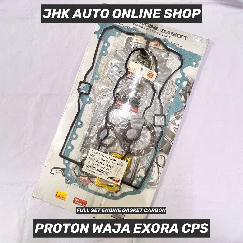 PROTON EXORA CPS ENGINE GASKET FULL SET CARBON PW898020PGR BRAND IPE ...