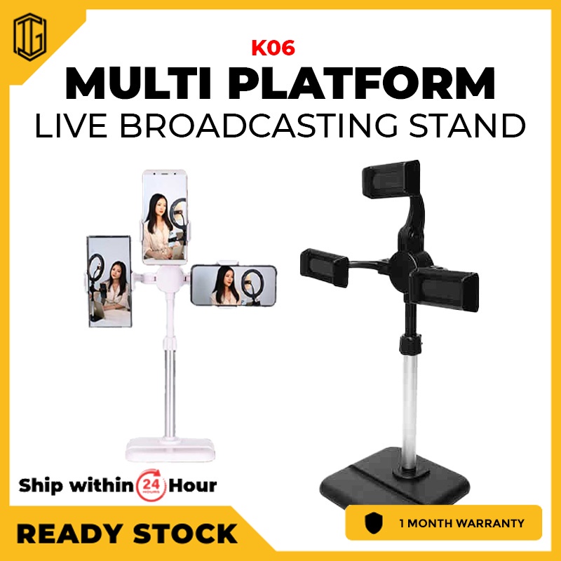 K06 Multi Platform Live Broadcasting Stand Flexible Rotating Mount ...