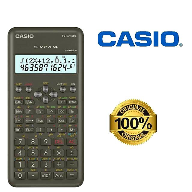 Casio FX-570MS 2nd Edition ORIGINAL !!! | Shopee Malaysia