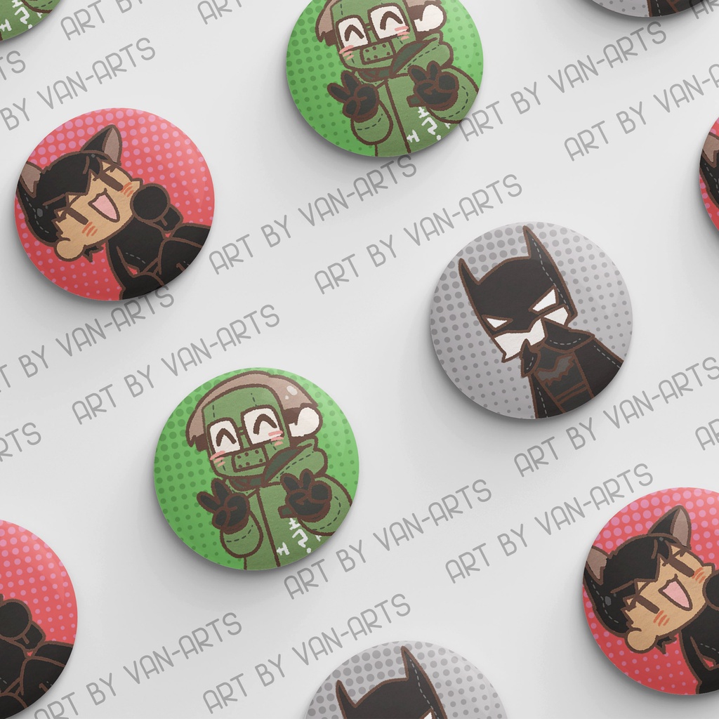 The Batman Button Pin | Shopee Malaysia