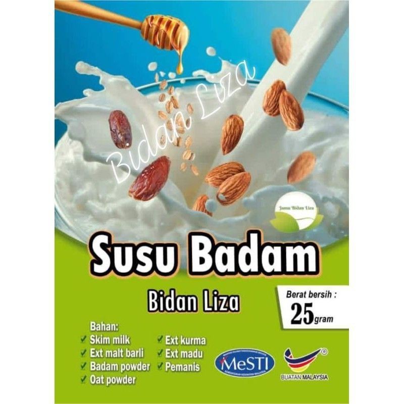 🍶🥜 SUSU BADAM by BIDAN LIZA, MINUMAN SUNNAH BERKHASIAT TAMBAH TENAGA ...