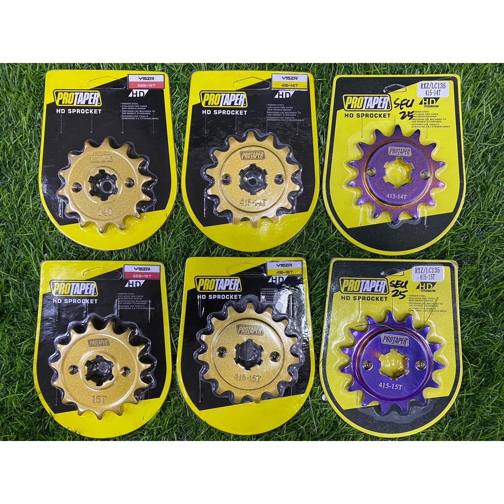 PROTAPER SPROCKET FRONT SPOKET DEPAN 415 428 RXZ LC135 Y125Z FZ Y15 ...