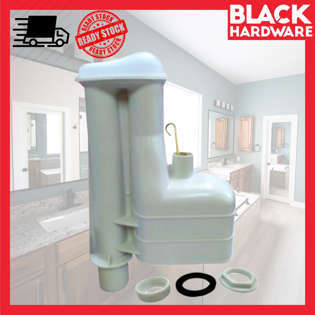 BLACK HARDWARE High Level Cistern Toilet Flush Inlet Valve-Square Set ...