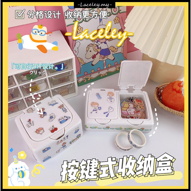 [READY STOCK]Mini Portable Pop-up Storage Box Makeup Organizer Holder ...