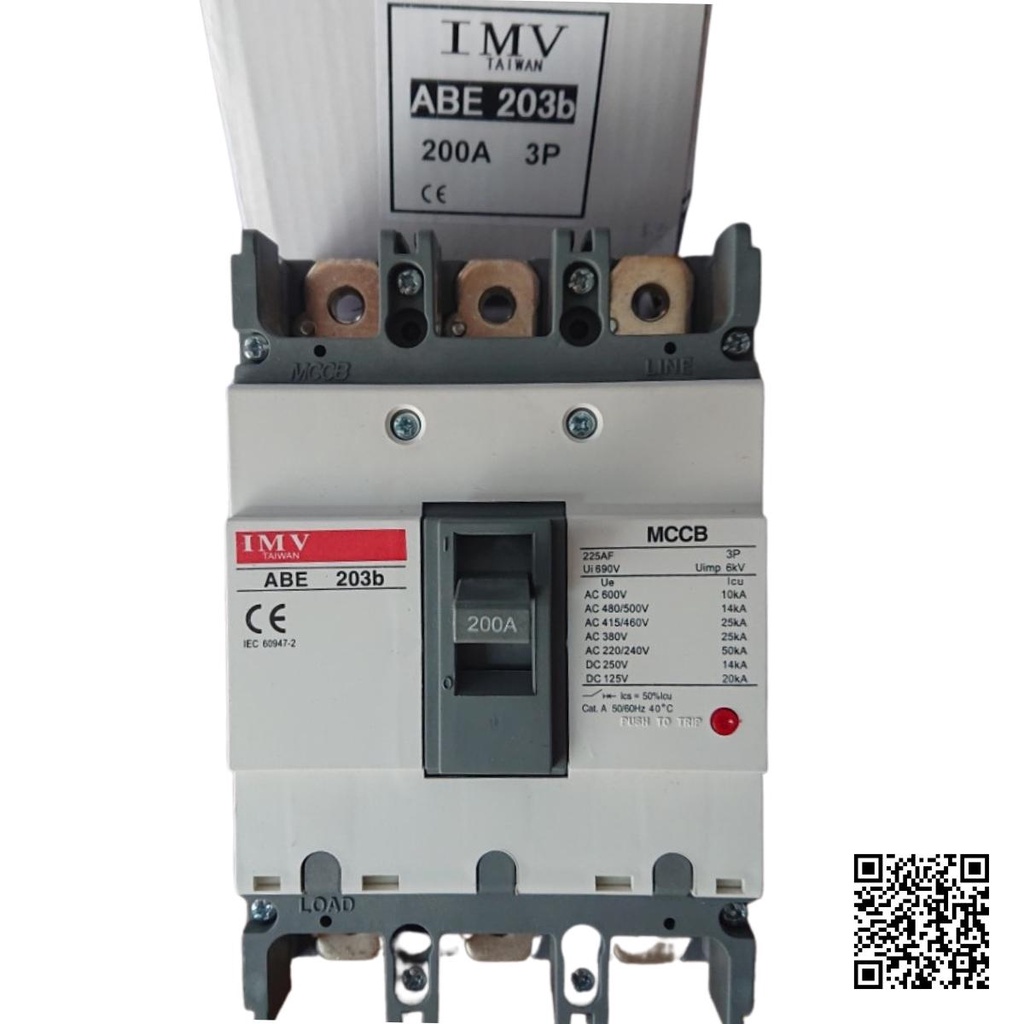 3-phase block circuit breaker, MCCB ABE203B 3-phase automatic circuit ...