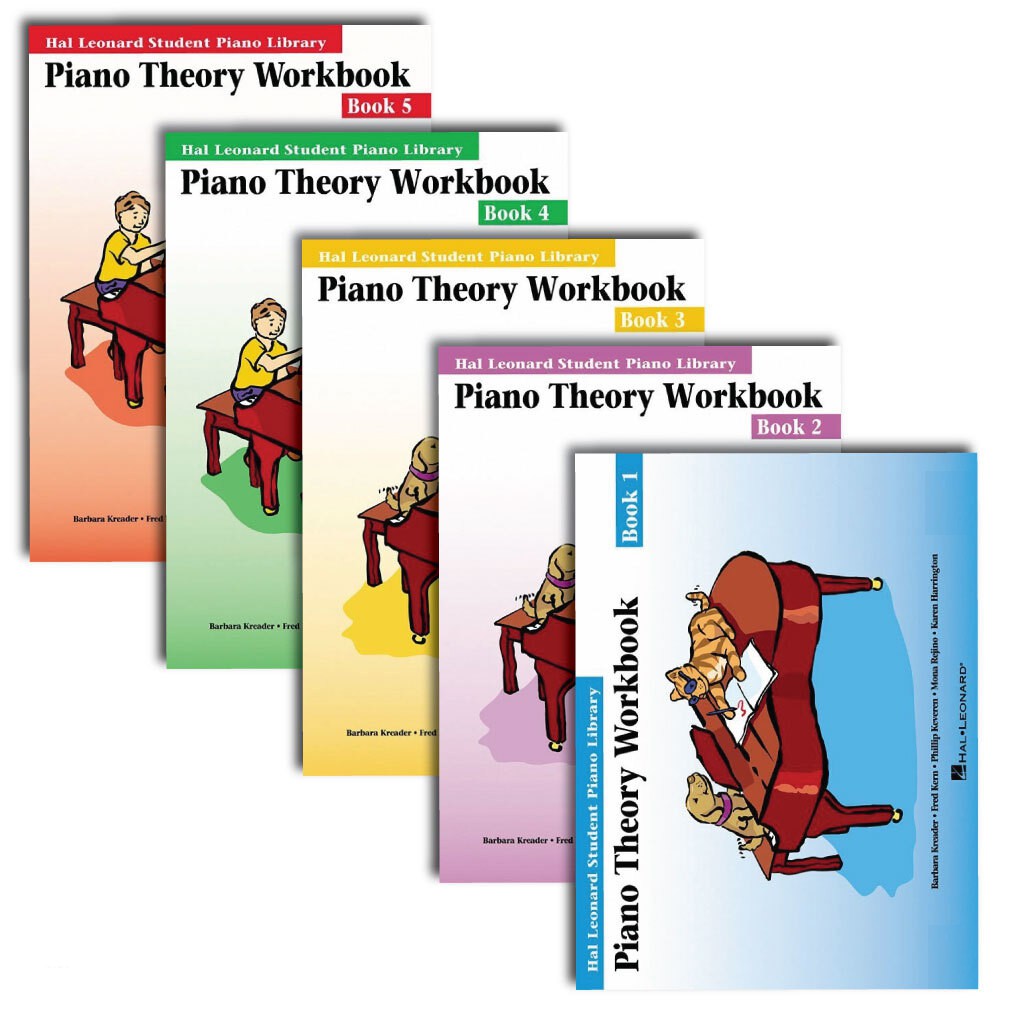 HLSPL Piano Theory Workbook Book 1 - Book 5 / Hal Leonard Student Piano ...