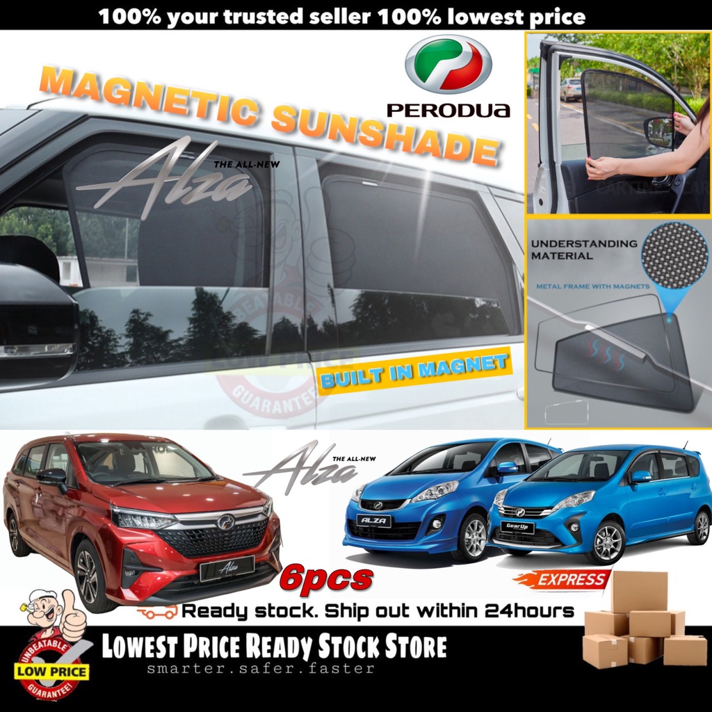 (2022) Perodua Alza 2009 - 2022 ALZA 2022 W150 Magnetic Sun Shade ...