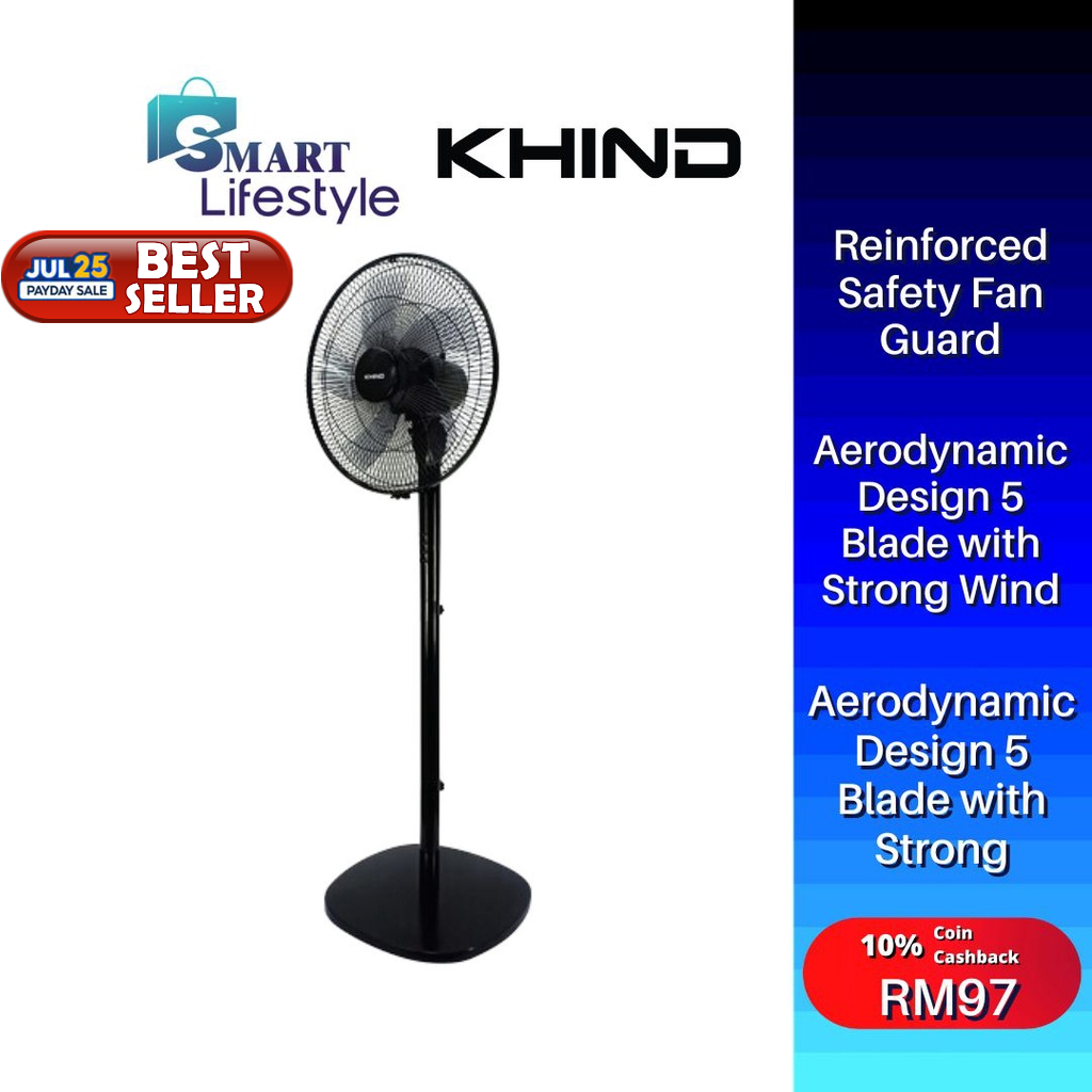 Khind Stand Fan (16'') SF1663H | Shopee Malaysia