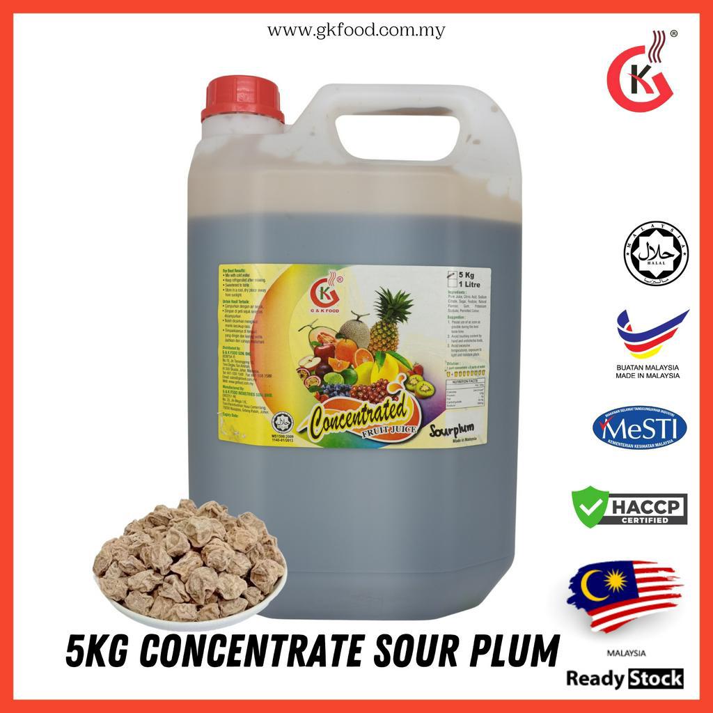 G&K 1:8 Concentrate Sourplum Juice 5kg(4L) | Jus Asam Boi Pekat Halal ...