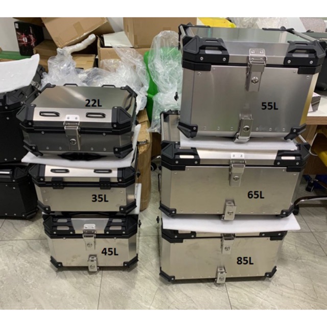 TOP BOX ALUMINIUM 2021 [V1] AND [X SERIES] 22L / 35L / 45L / 55L / 65L / 85L Superbike ...