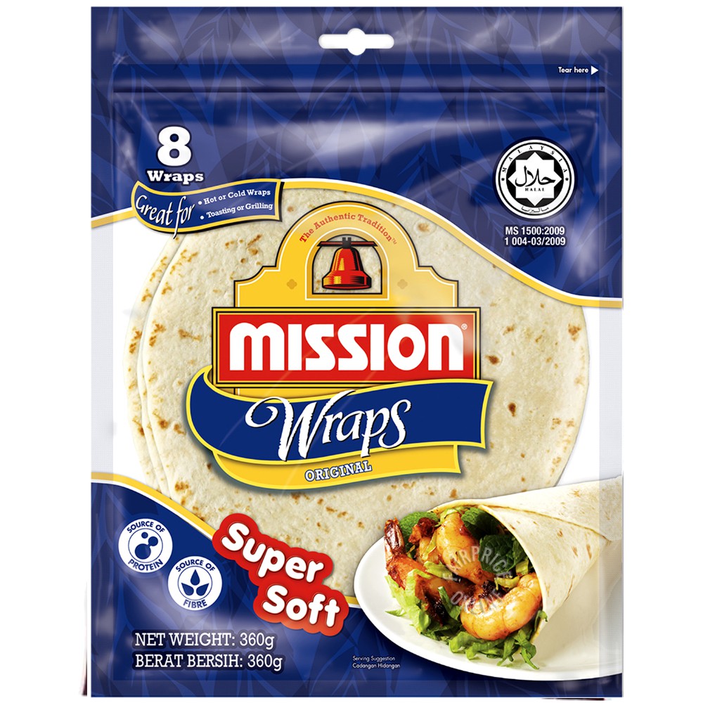 Halal Mission Wraps Original 8's 360G (8pcs) | Shopee Malaysia