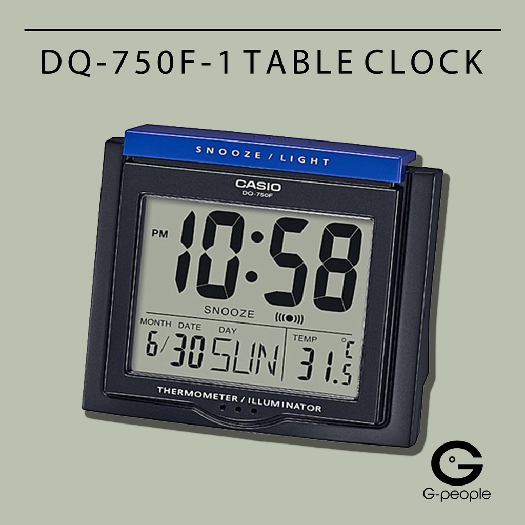 CASIO DQ-750F SERIES PORTABLE TABLE ALARM CLOCK | Shopee Malaysia