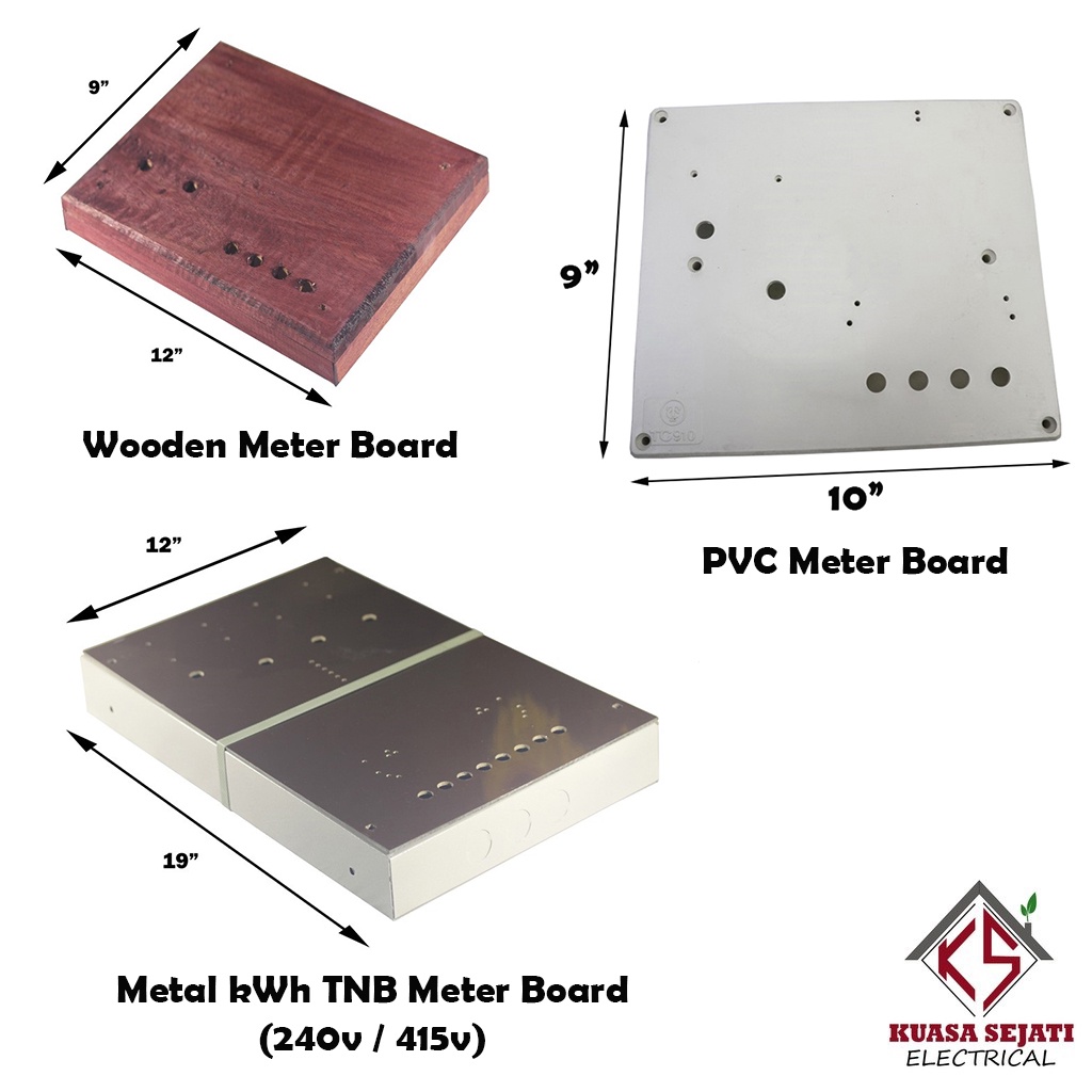 Wooden kWh TNB Meter Board & Metal kWh TNB Meter Board [Single Phase ...