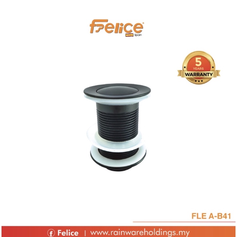 FLE A-B41 : Push Type Pop-Up Waste ( H : 80mm ) without overflow ...