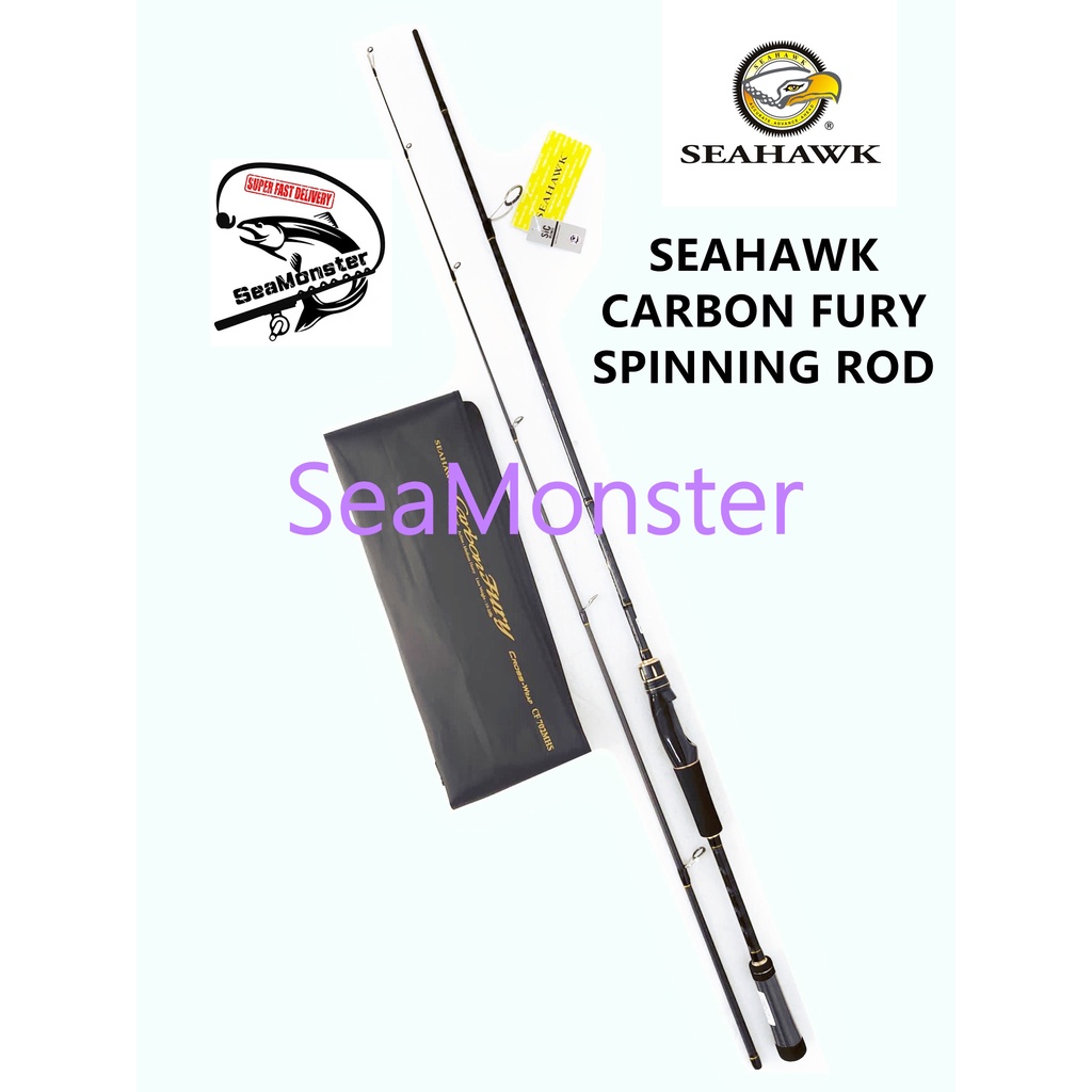 SeaMonster SEAHAWK CARBON FURY SPINNING ROD FISHING ROD | Shopee Malaysia