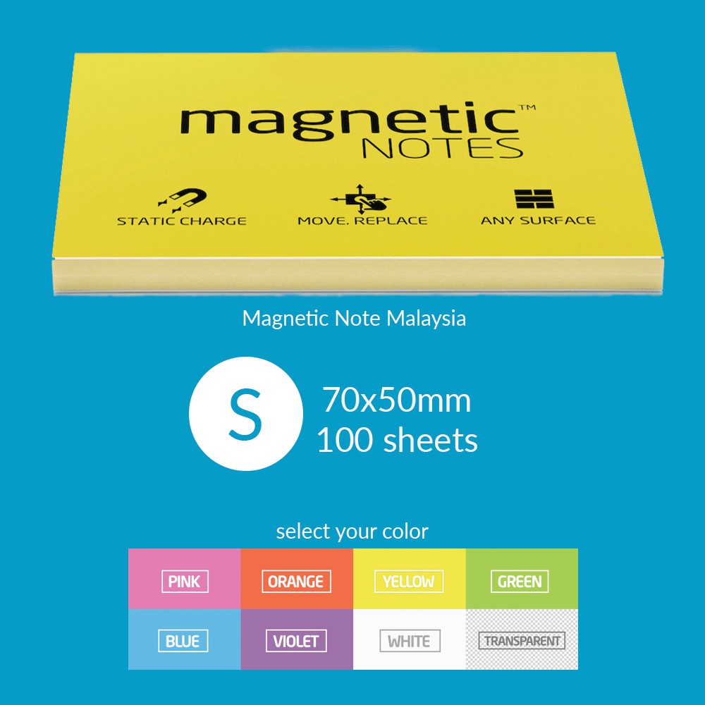 (Ready stock) Original Tesla Amazing Magnetic Note - S - (70x50mm | 100 ...